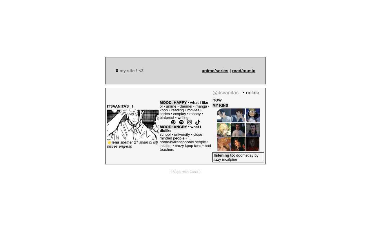 itsvanitas_ site